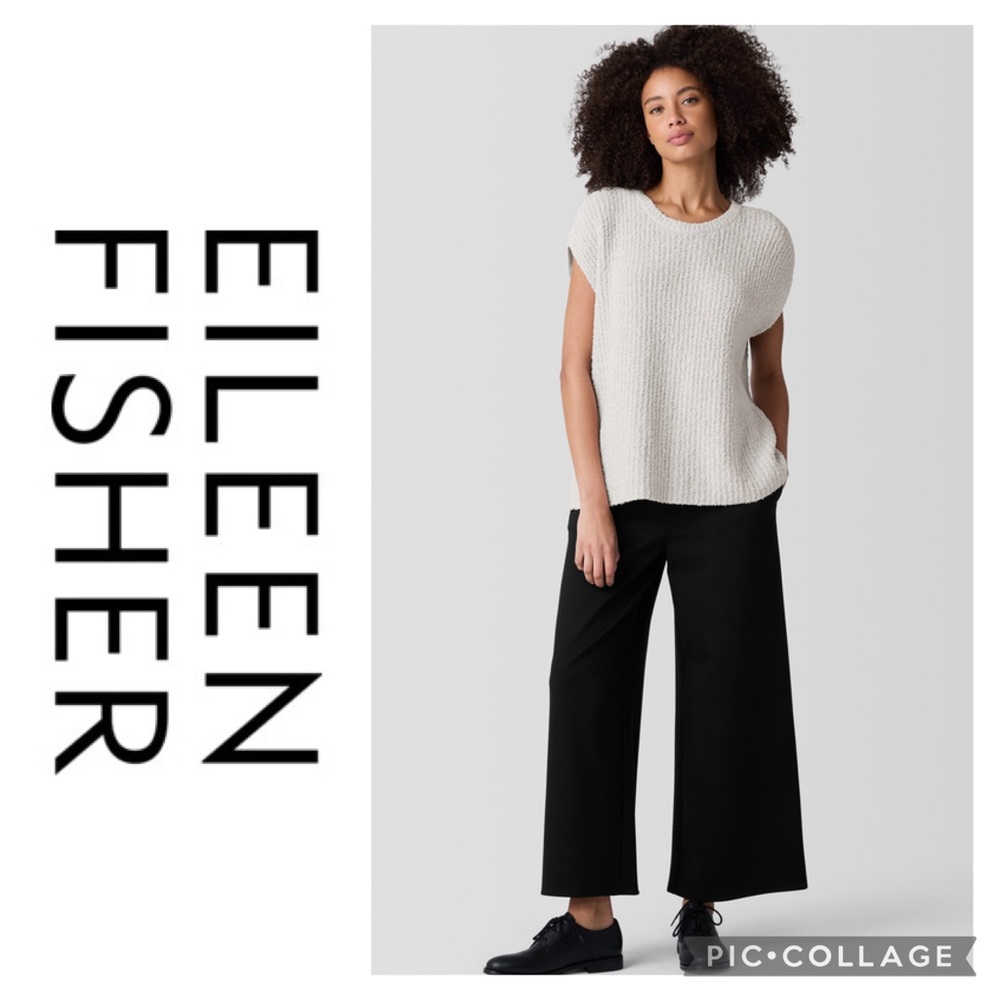 Eileen Fisher Woman Oversized Shell/Vest Knit Sweater… - Gem